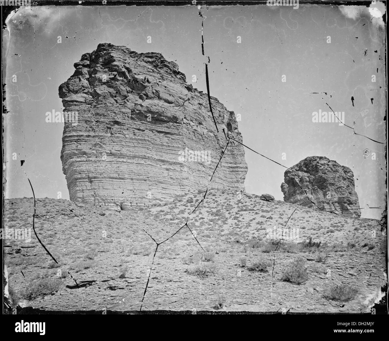 The Tertiary Bluffs or Buttes near Green River City in Wyoming ...