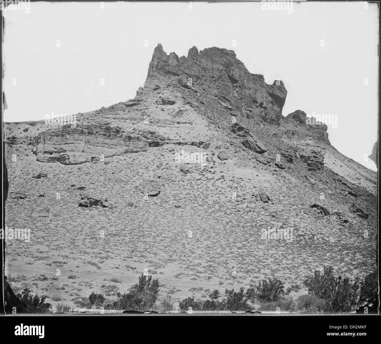 The Tertiary Bluffs or Buttes near Green River City, Wyoming, are ...