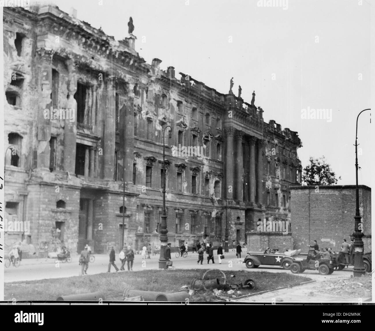 President Harry S. Truman's car passes through Wilhelmstrasse during ...