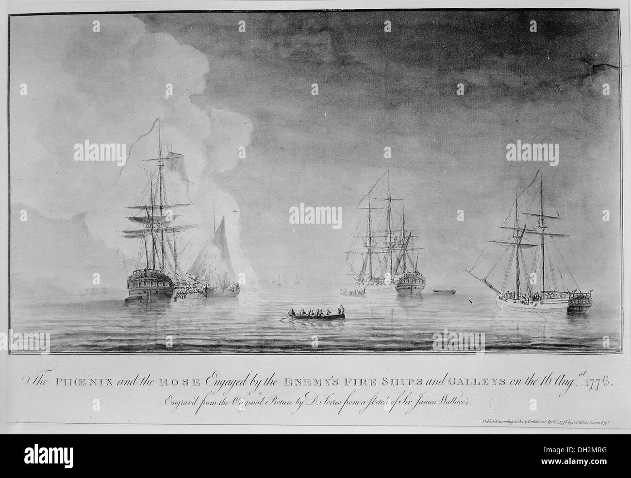 American revolution naval battle hi-res stock photography and images ...