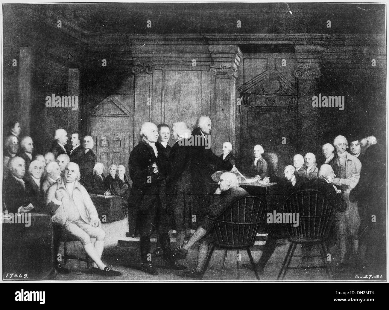 The Second Continental Congress votes on the Declaration of ...