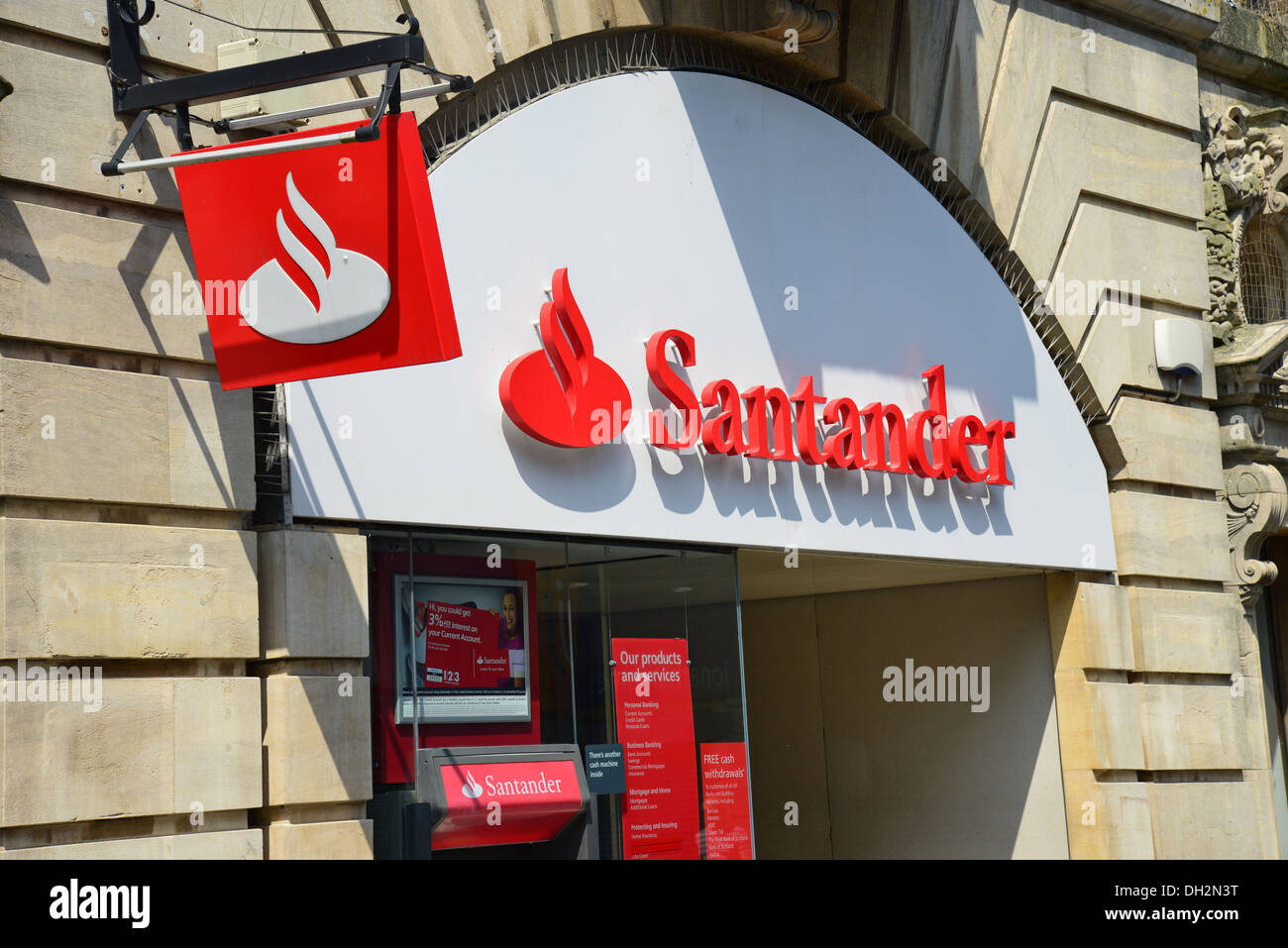 Santander Bank, Victoria Street, Grimsby, Lincolnshire, England, United ...