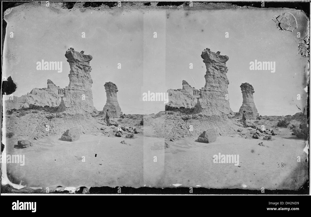 The Washakie Badlands in Wyoming are characterized by their striking ...