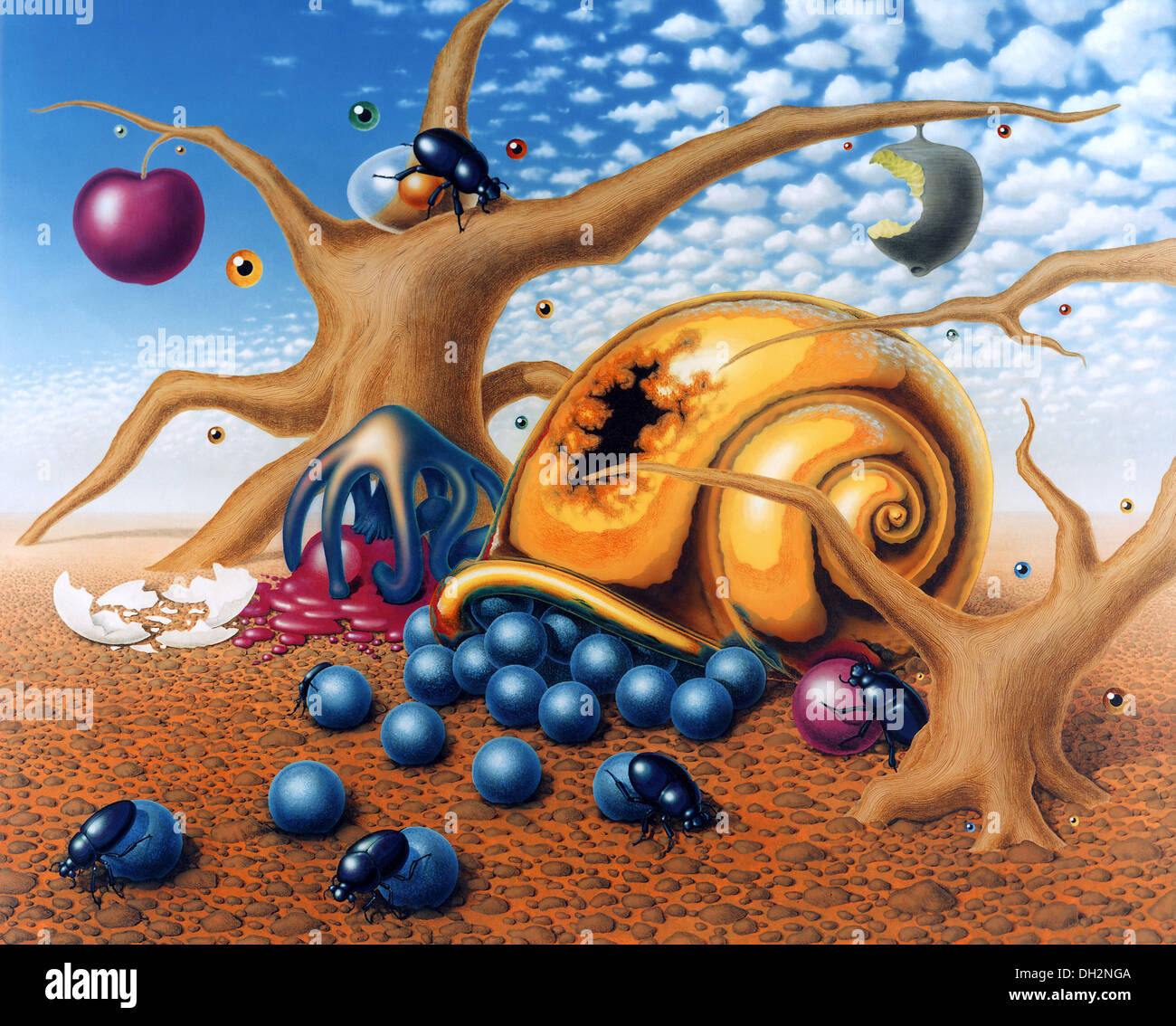 surreal painting done by me named Substantial Transformation Stock ...