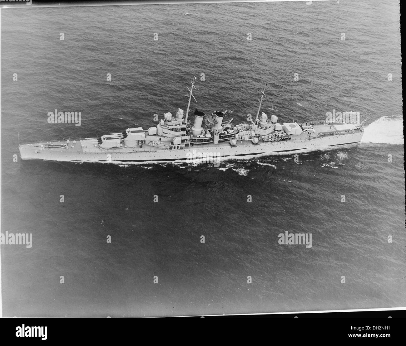 Wichita (heavy CA45). Aerial, port beam, underway, 05-01-1940 520817 ...