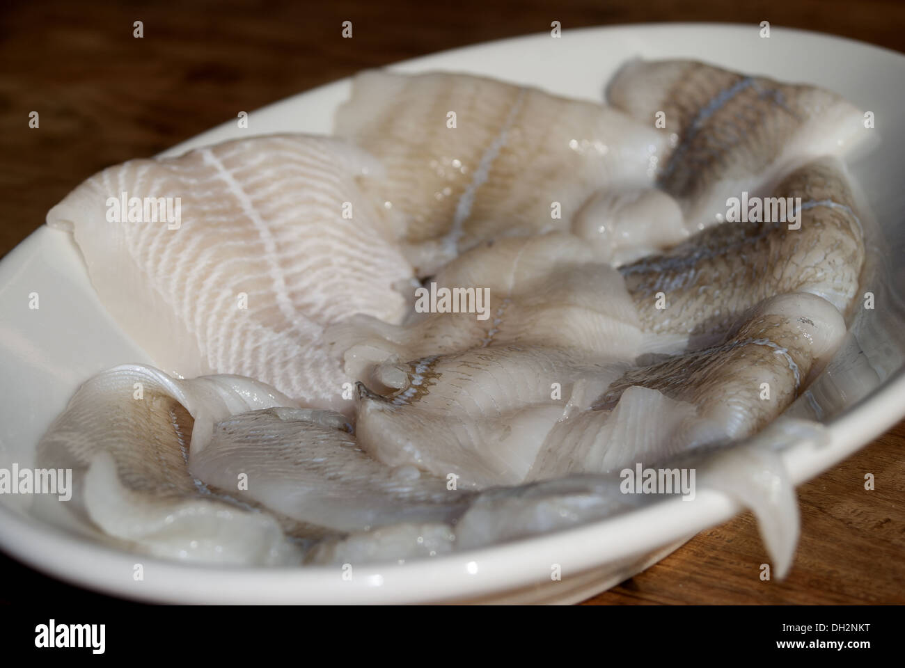 fresh fillet of plaice Stock Photo - Alamy