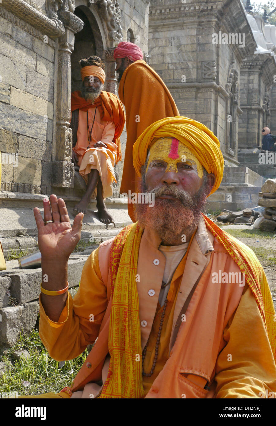 Sadhus holymen temple hi-res stock photography and images - Alamy