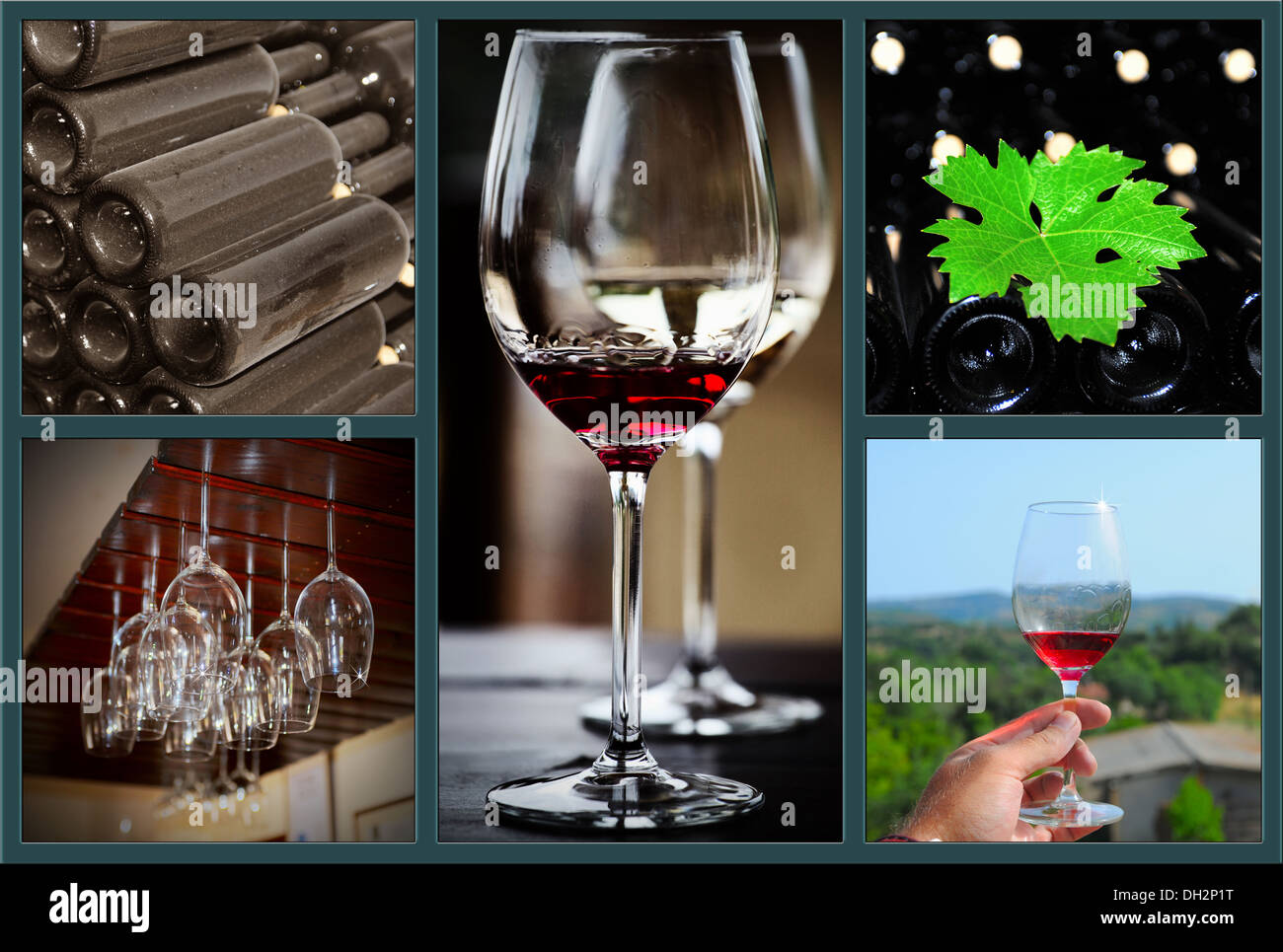 Wine collage hi-res stock photography and images - Alamy