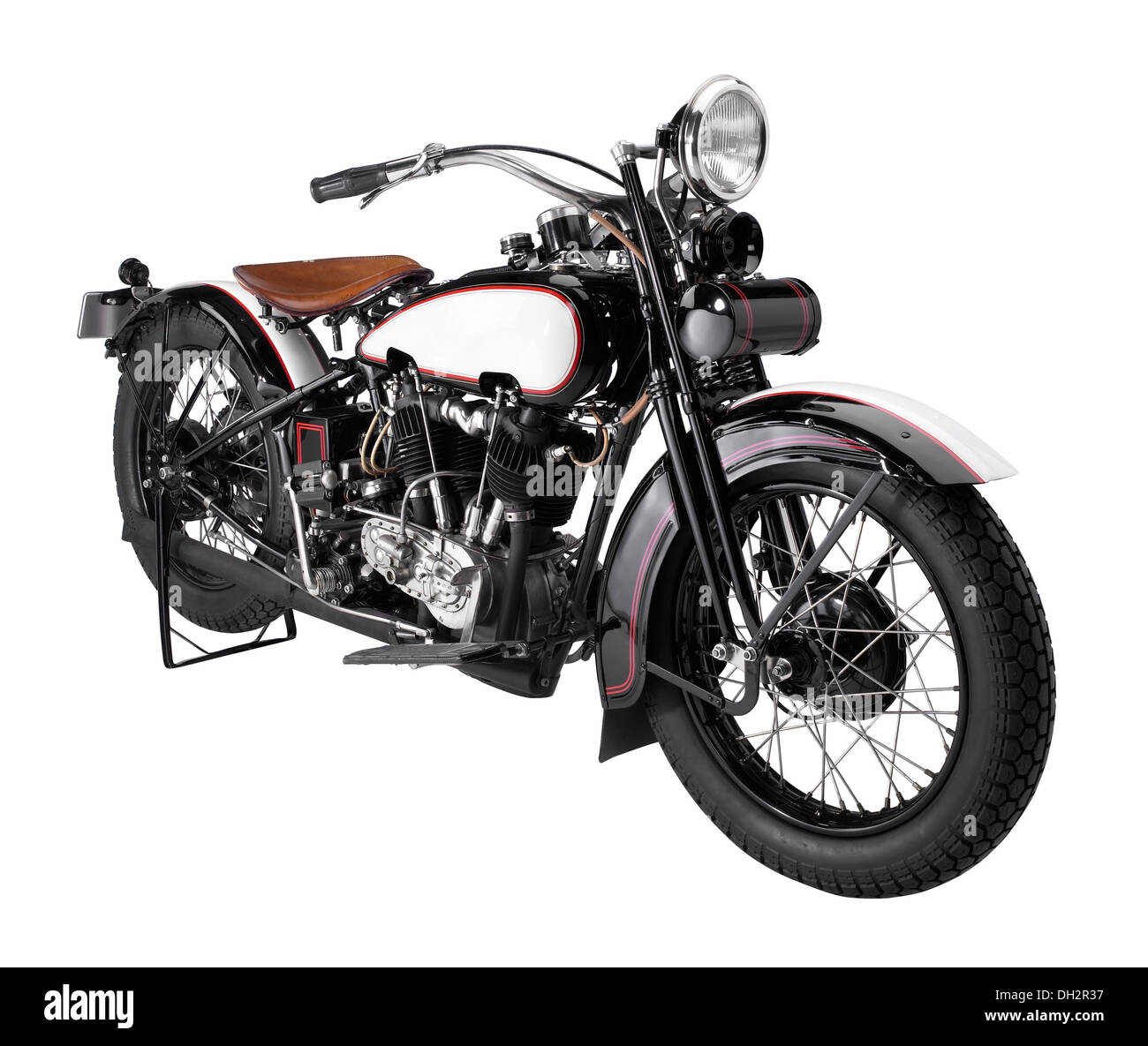 Historic motorcycle Cut Out Stock Images & Pictures - Alamy