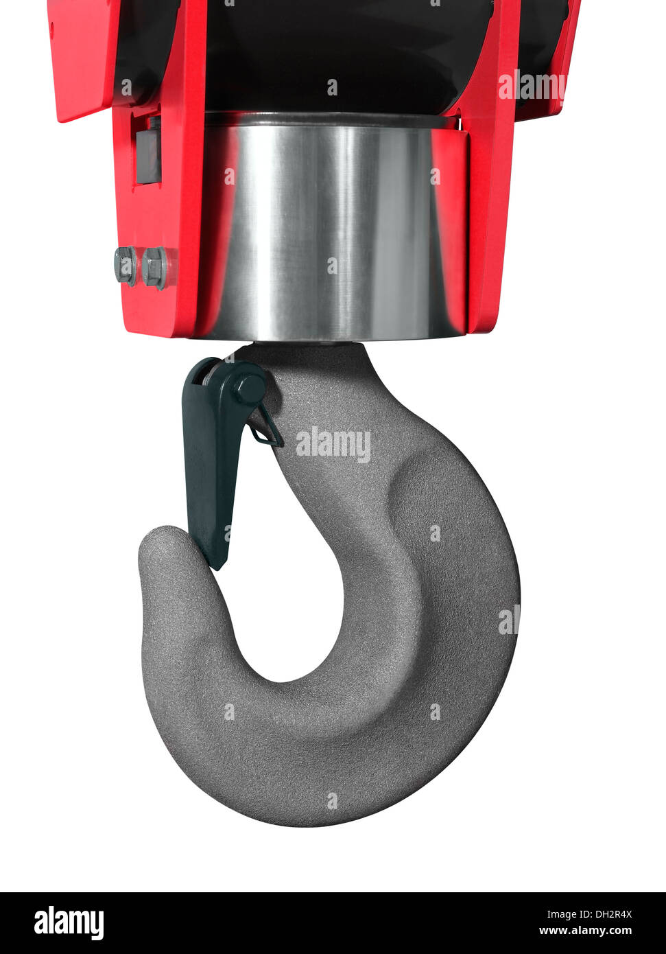 industrial hook in white back Stock Photo - Alamy