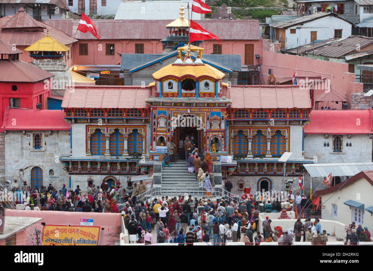 Badrinath temple uttarakhand india asia hi-res stock photography and ...