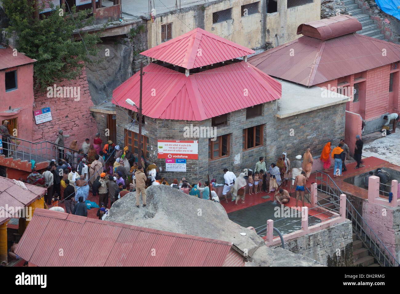 hot water spring Taptakund at Badrinath Uttarakhand India Asia Stock ...