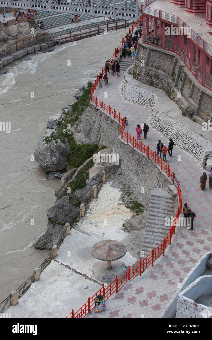 Alaknanda river walking path badrinath Uttarakhand India Asia Stock ... Alaknanda river walking path badrinath Uttarakhand India Asia Stock ...