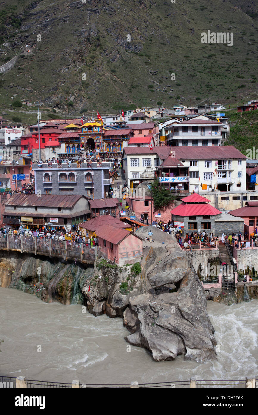 Badrinath town alaknanda river Uttarakhand India Asia Stock Photo - Alamy Badrinath town alaknanda river Uttarakhand India Asia Stock Photo - Alamy