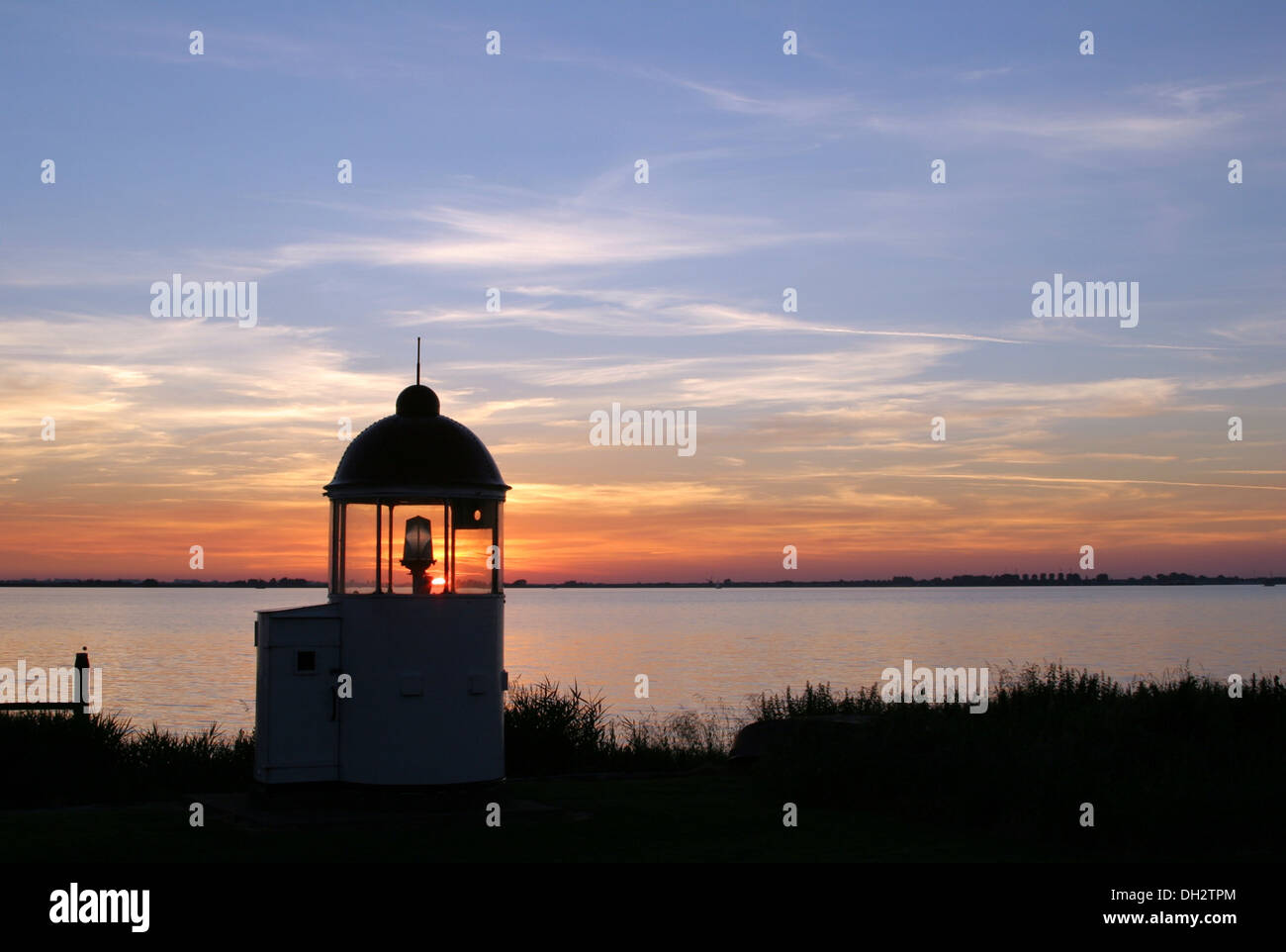 Netherlands, Lighthouse, Sunset, Niederlande, Marken, Leuchtturm ...