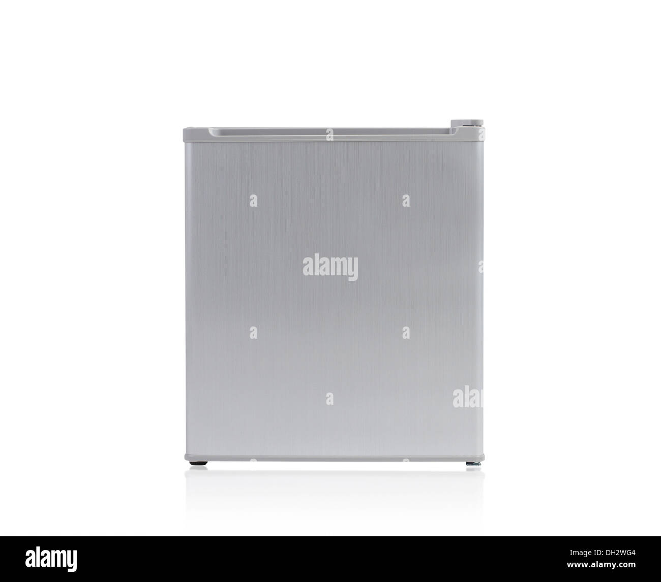 Small gray refrigerator isolated on white background Stock Photo - Alamy