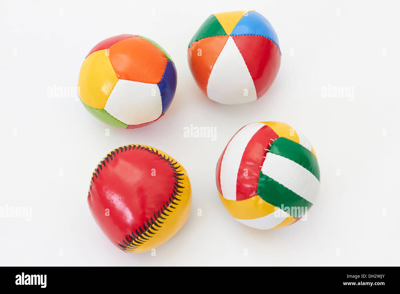 colorful toy balls isolated on white background Stock Photo - Alamy