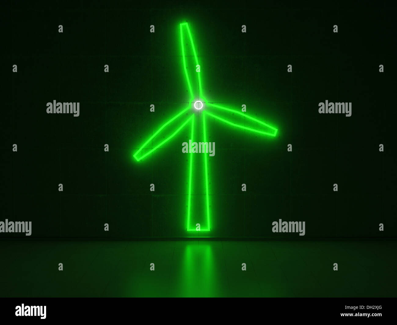 Windmill - Series Neon Signs Stock Photo - Alamy
