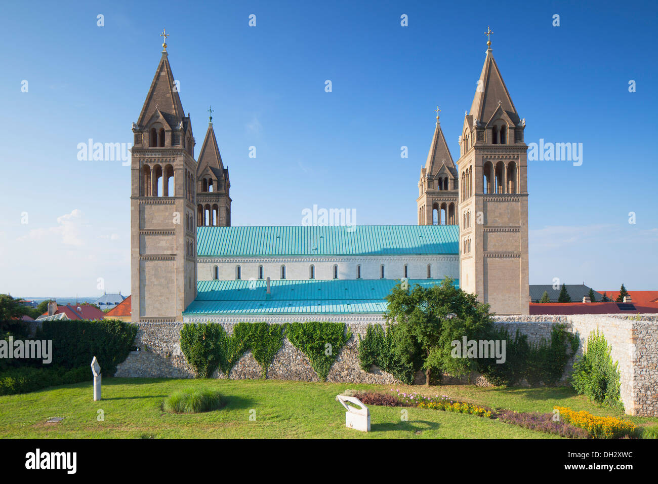 Basilica of St Peter, Pecs, Southern Transdanubia, Hungary Stock Photo ...