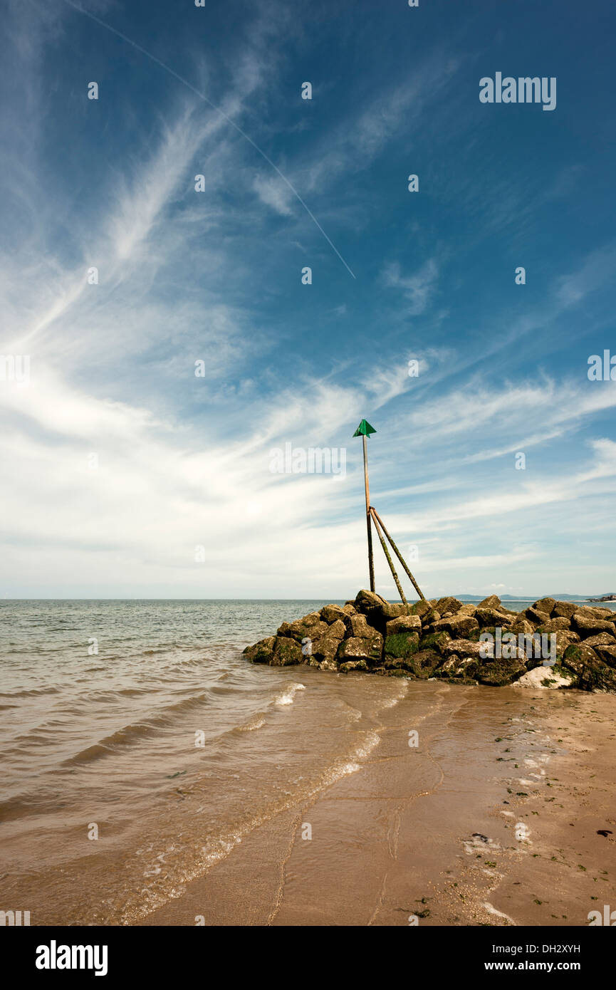 Beach at Old Colwyn-Colwyn Bay, North Wales Stock Photo - Alamy