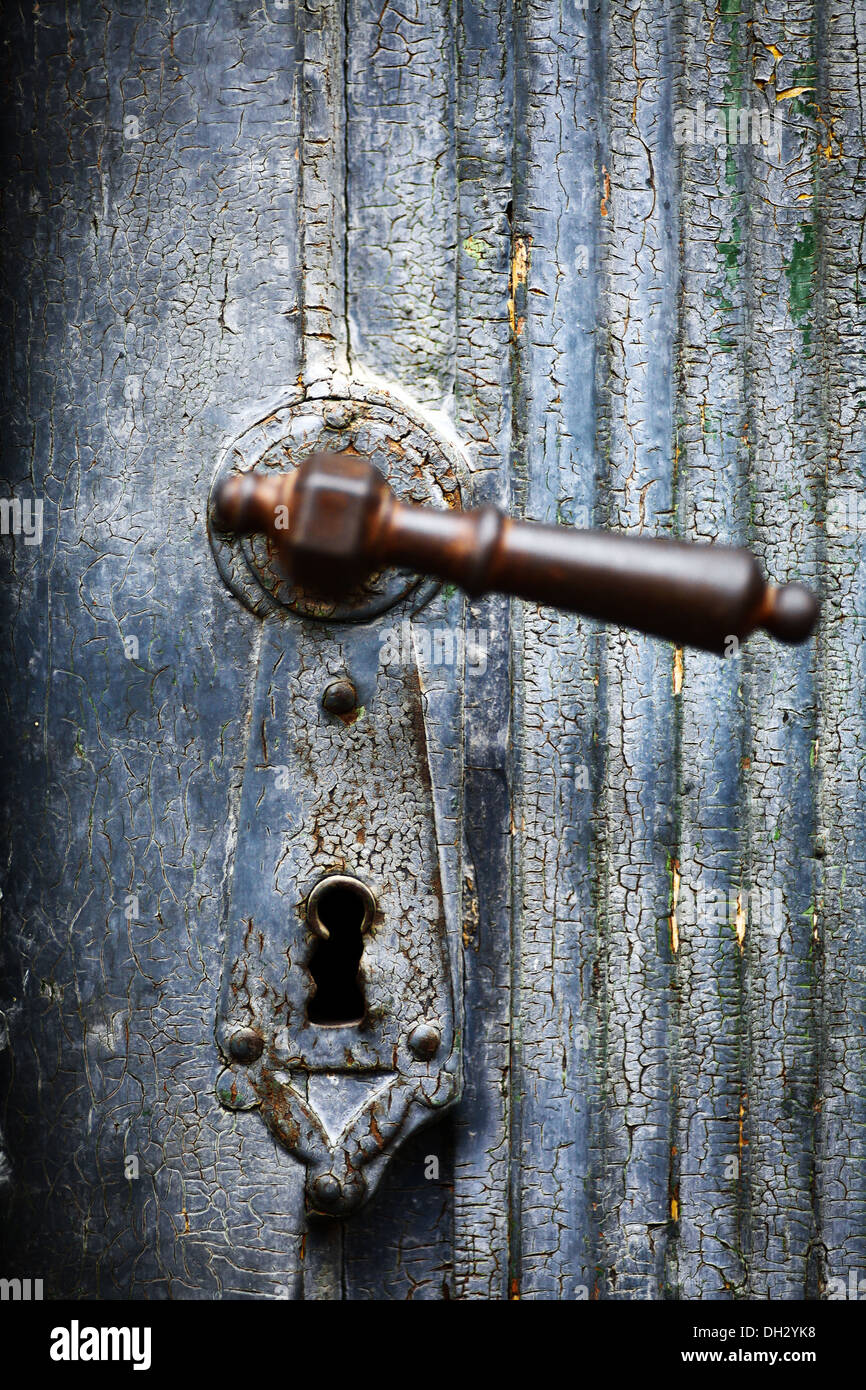 Handle lock on old hi-res stock photography and images - Alamy