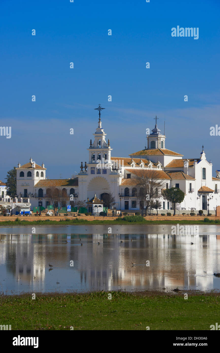 El Rocio village and Hermitage, Almonte El Rocio, El Rocío Marismas de ...