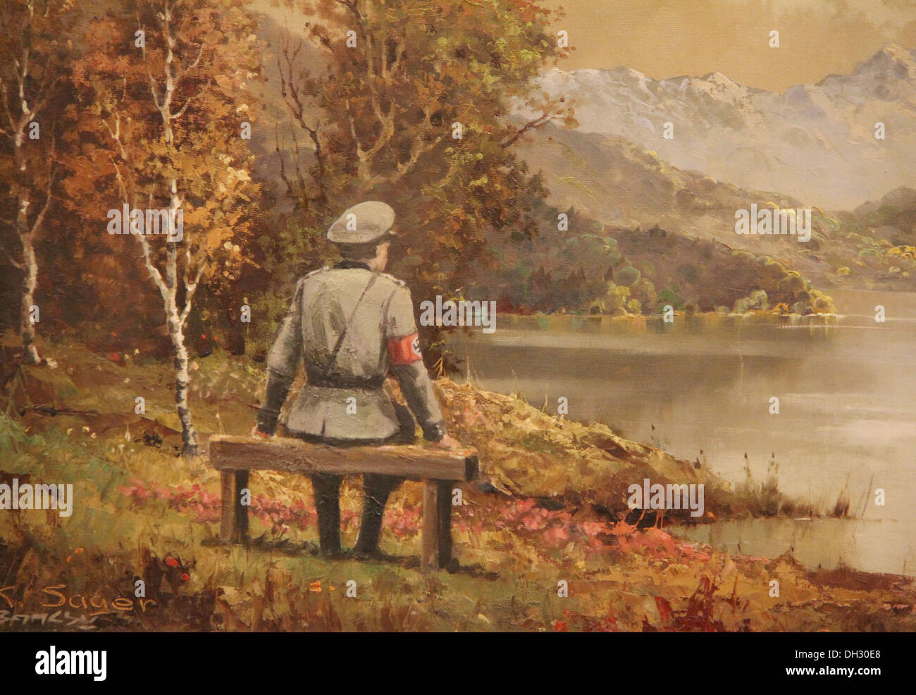 New York, New York, USA. 29th Oct, 2013. A view of the 'vandalized ...