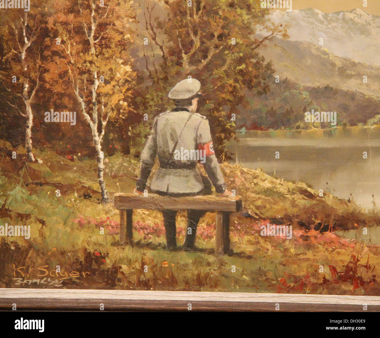 New York, New York, USA. 29th Oct, 2013. A view of the 'vandalized ...