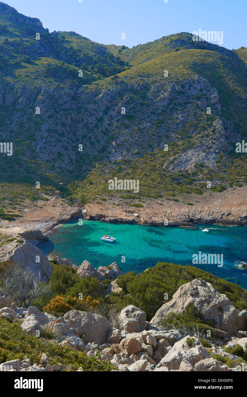 Cala Figuera, Cabo de Formentor, Formentor Cape, Serra de Tramuntana ...