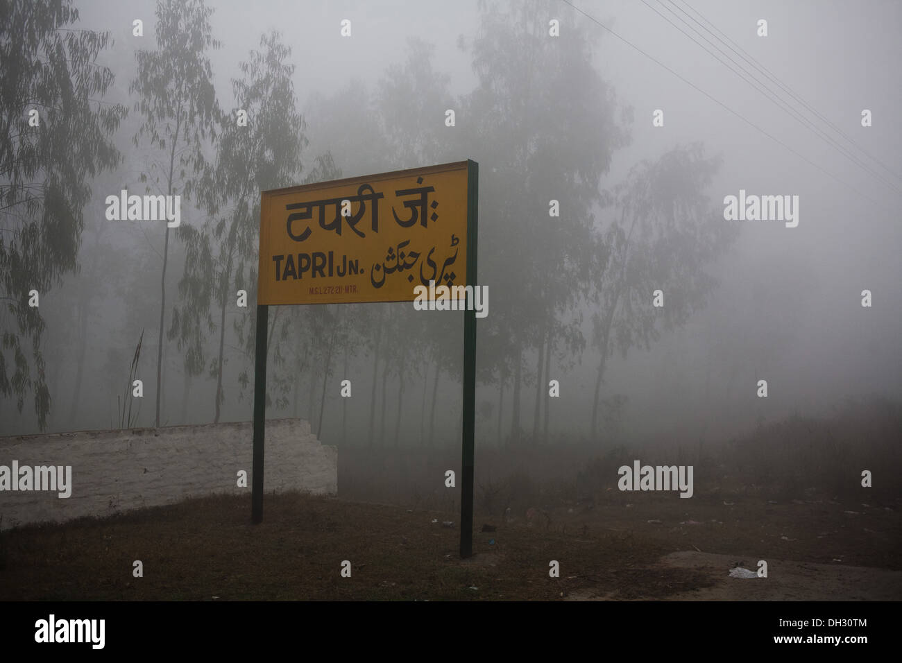 Name plate of tapri railway station Uttrakhand India Asia Stock Photo ...