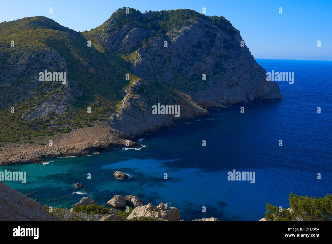 Cala Figuera, Cabo de Formentor, Formentor Cape, Serra de Tramuntana ...