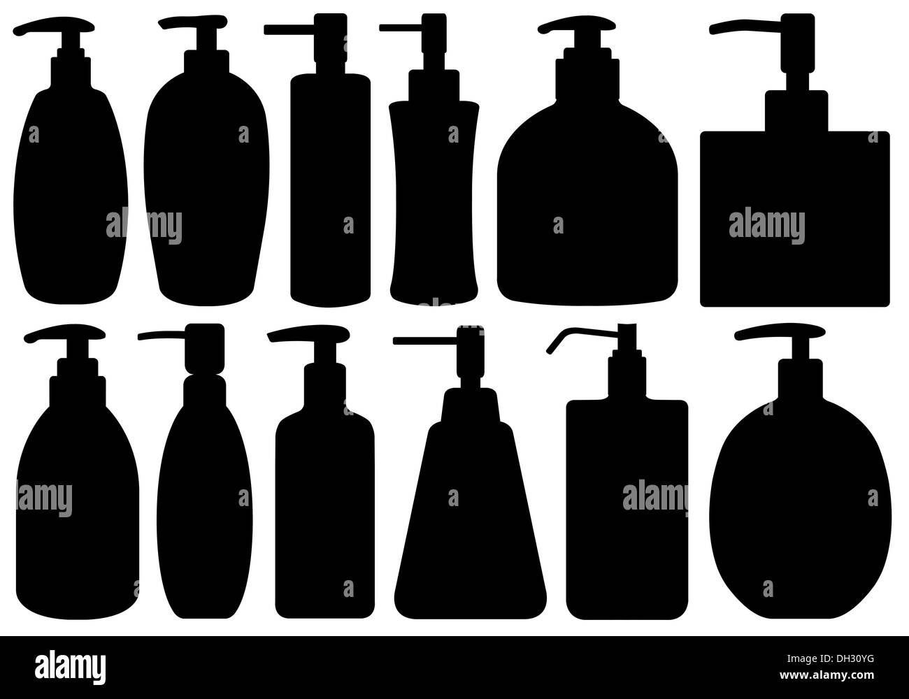 Set of different liquid soaps Stock Photo - Alamy
