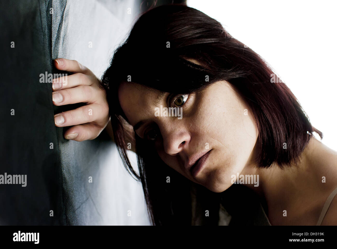 sad abused woman Stock Photo - Alamy