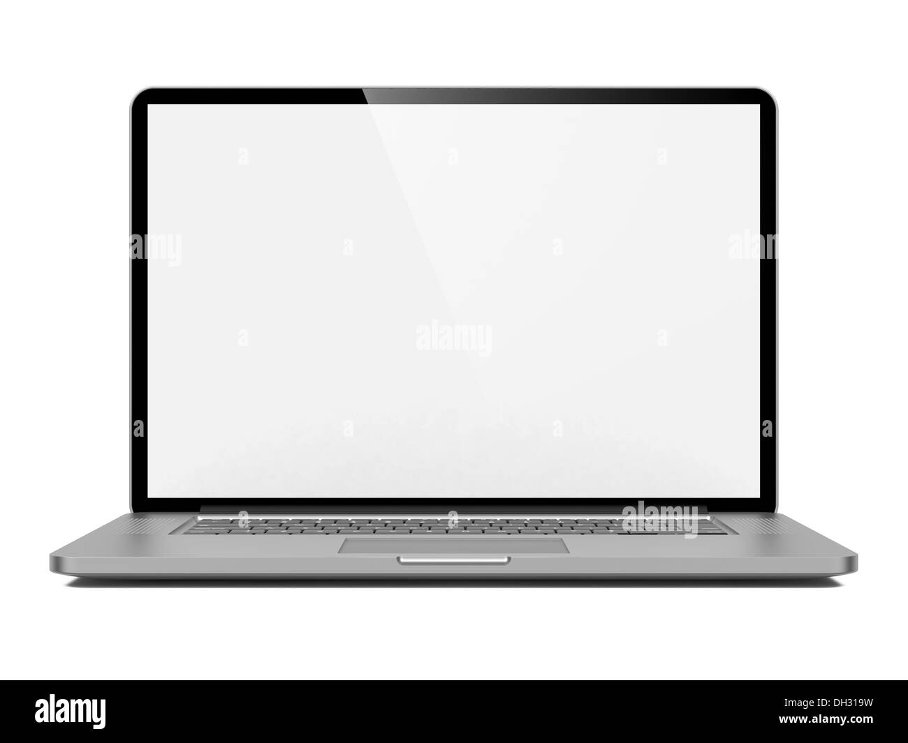 Laptop Isolated on White Background Stock Photo - Alamy