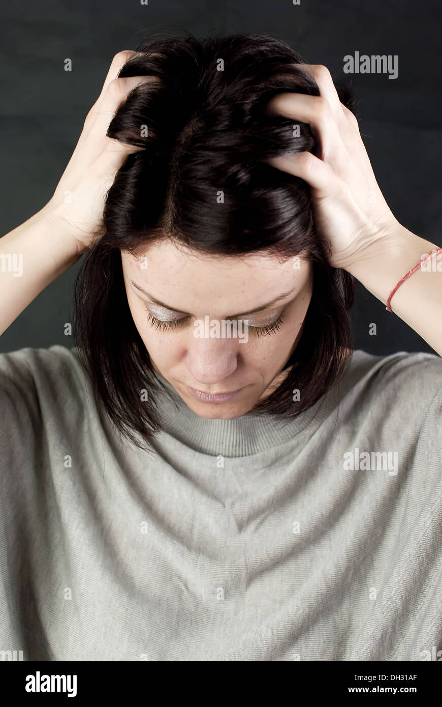 sad abused woman Stock Photo - Alamy
