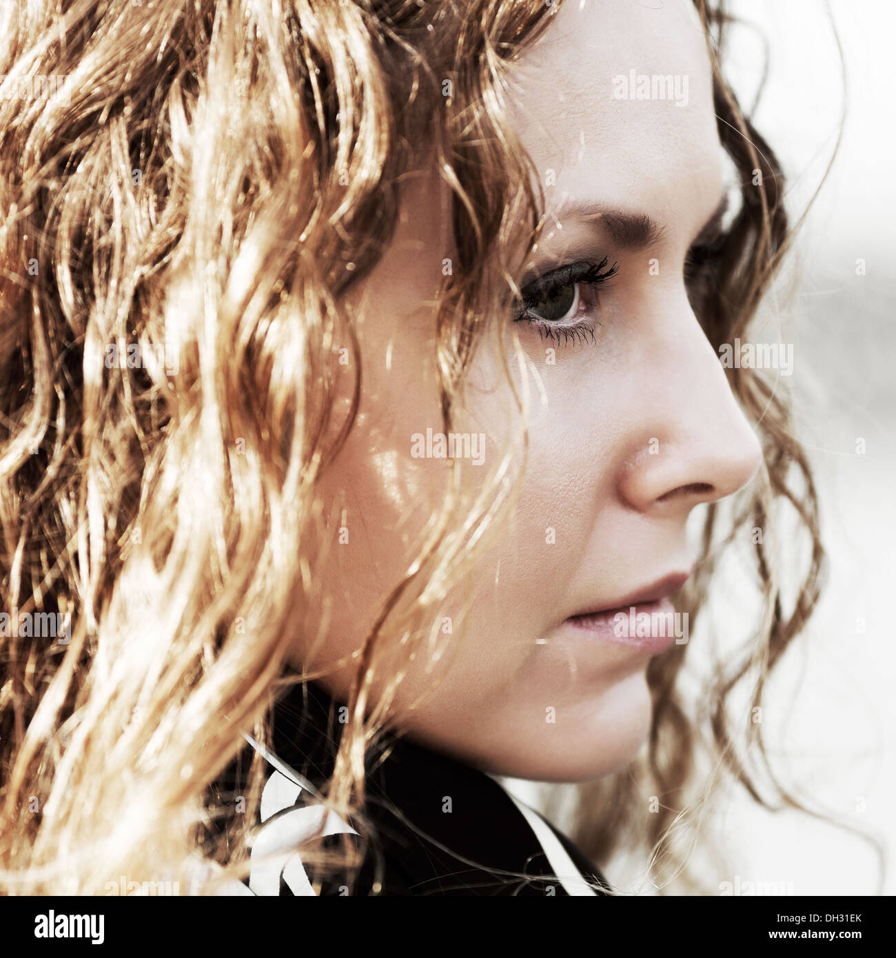 Portrait of sad beautiful woman Stock Photo - Alamy