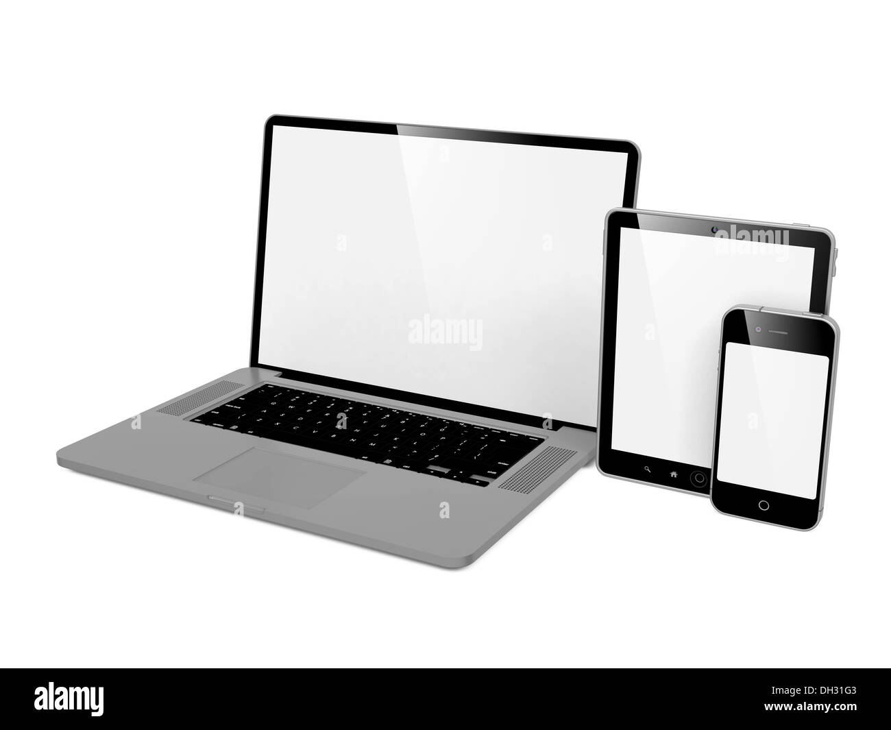 Computer, Laptop and Phone Stock Photo - Alamy
