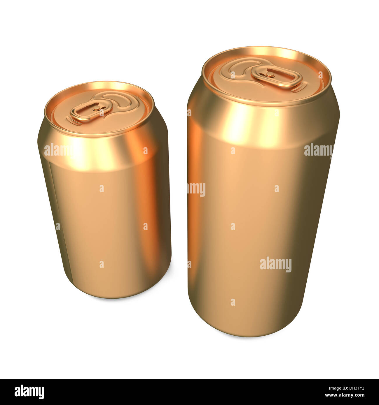 Aluminum Cans Isolated on White Stock Photo - Alamy