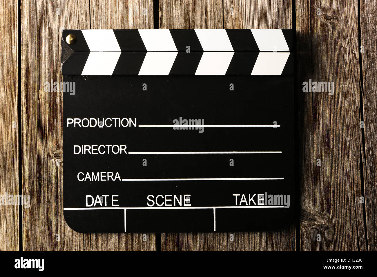 Movie production clapper board Stock Photo - Alamy