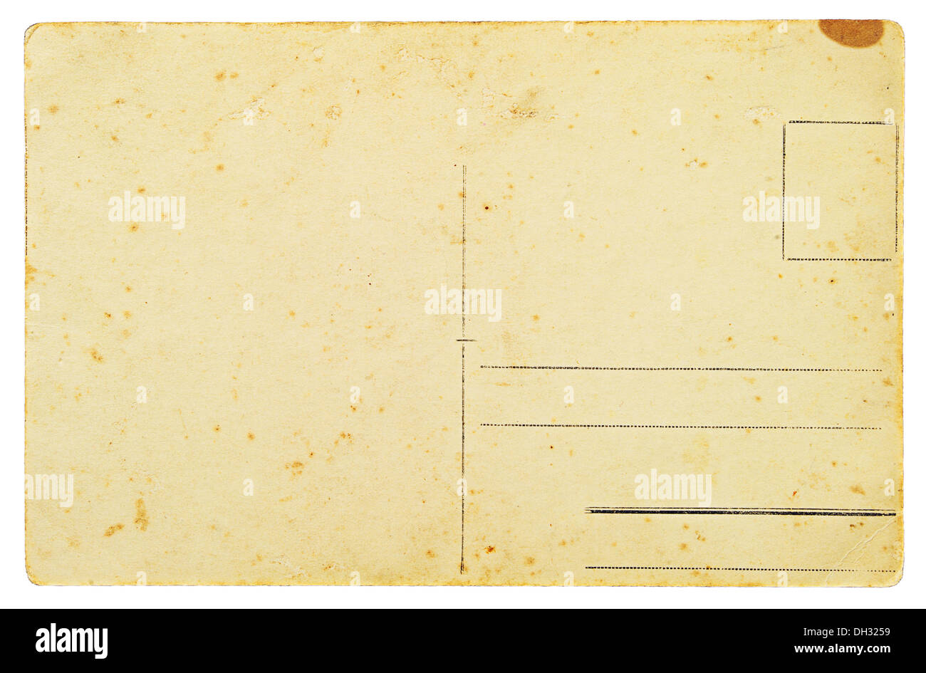 Reverse side of postcard hi-res stock photography and images - Alamy