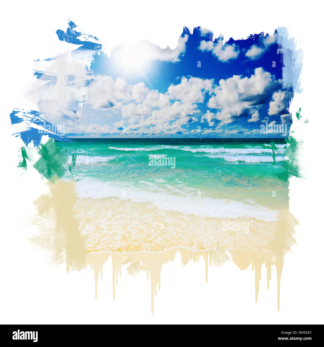 Shore paradise island Cut Out Stock Images & Pictures - Alamy