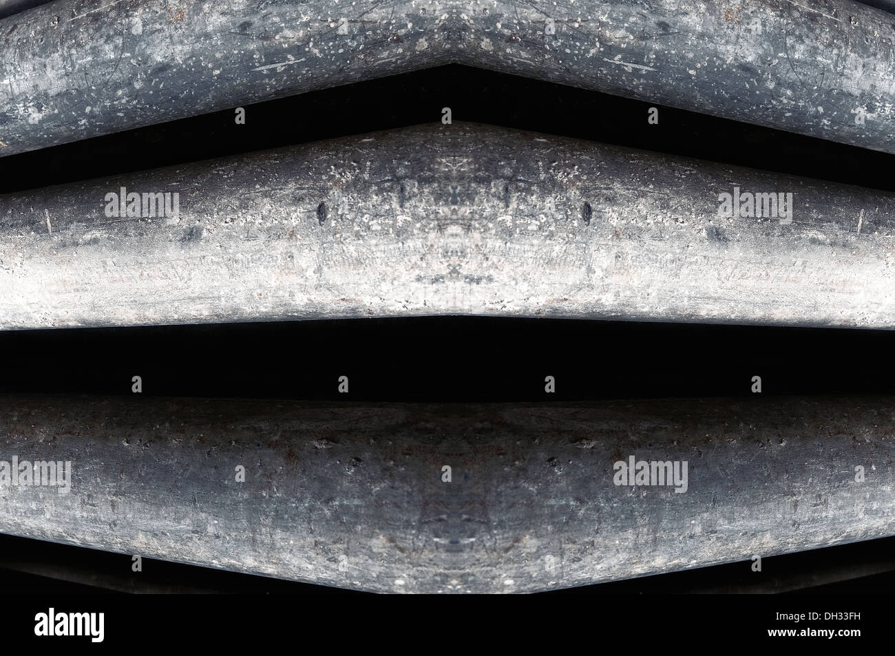 one above the other - kinked tubes Stock Photo - Alamy