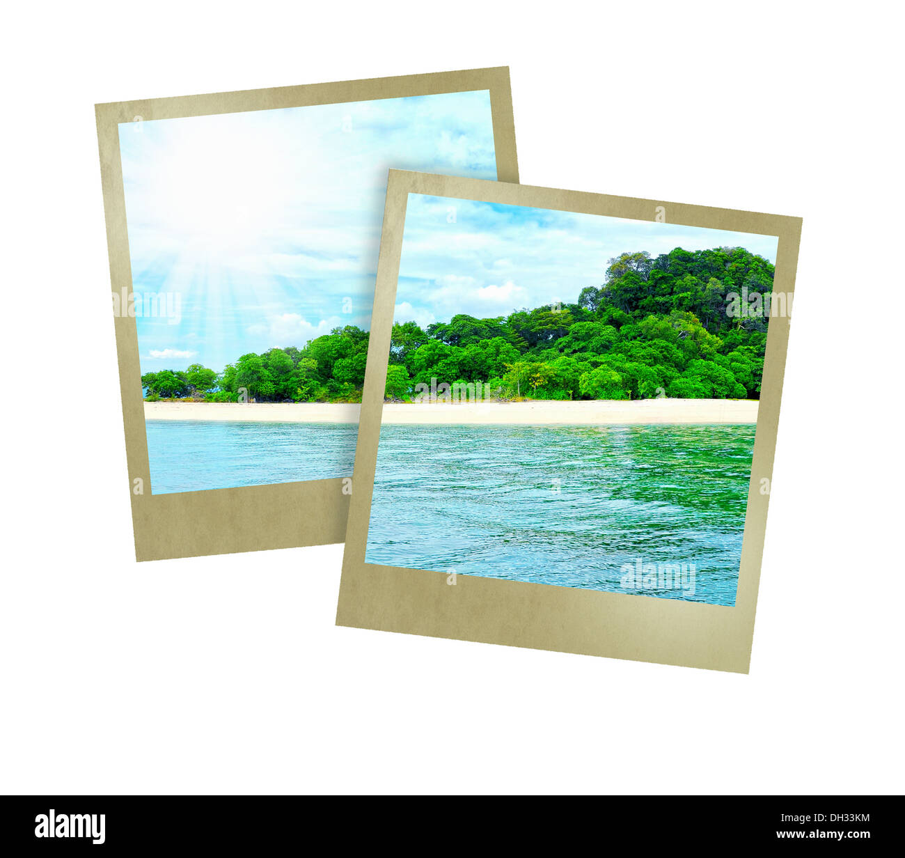 Shore paradise island Cut Out Stock Images & Pictures - Alamy