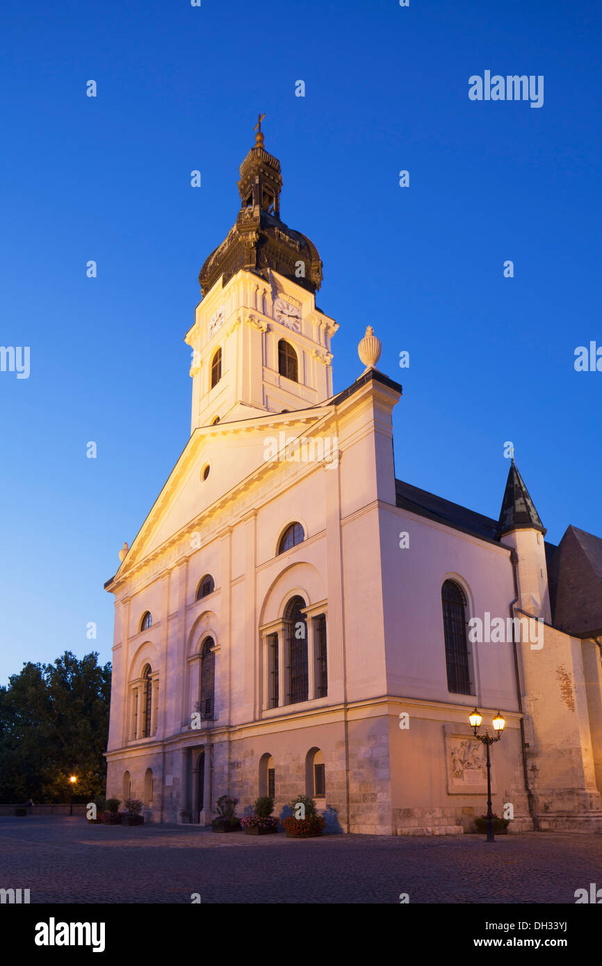 Basilica at dusk, Gyor, Western Transdanubia, Hungary Stock Photo - Alamy
