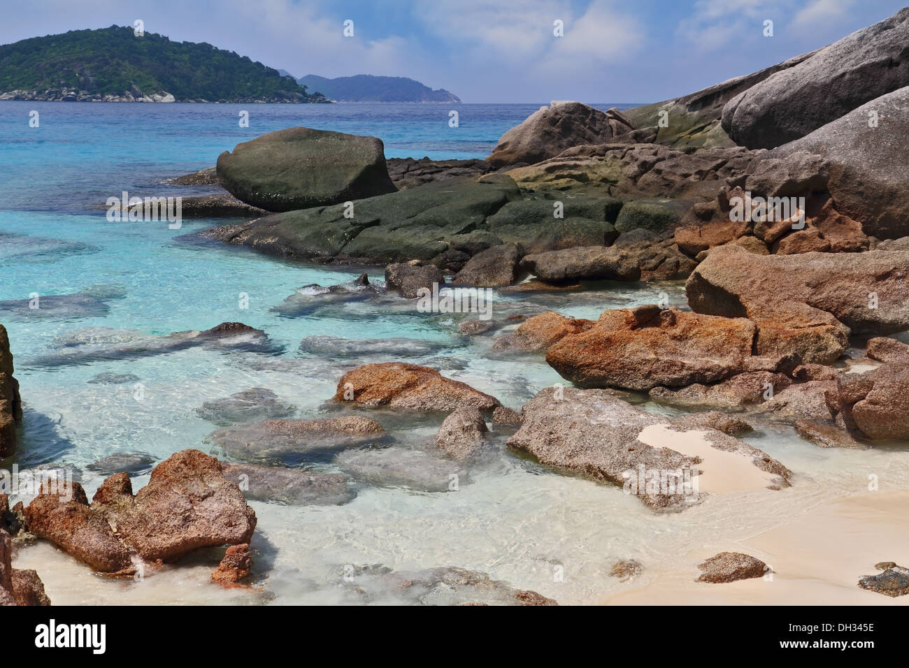 Scenic cliffs and azure water Stock Photo - Alamy
