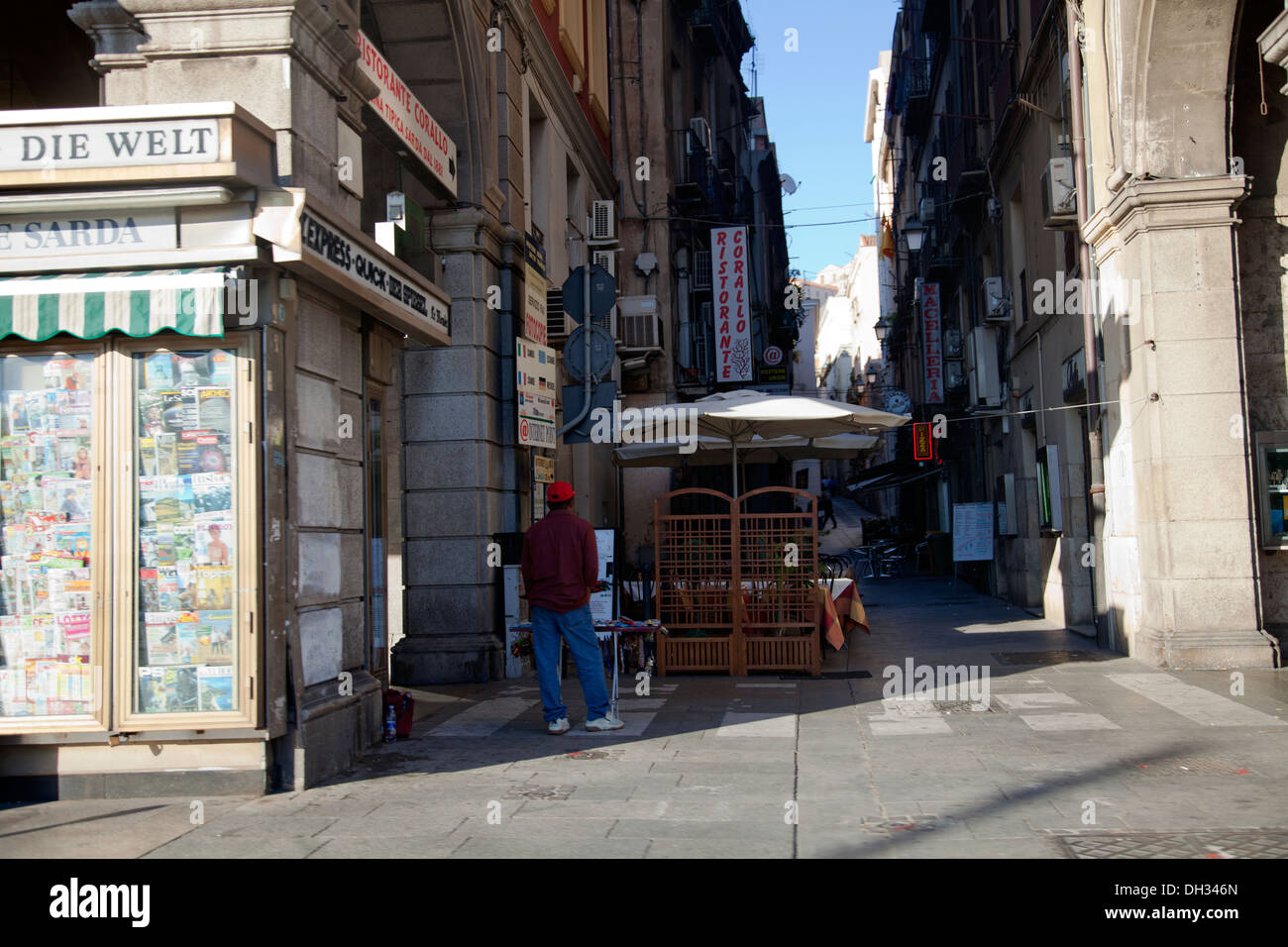 Cagliari sardinia via roma hi-res stock photography and images - Alamy