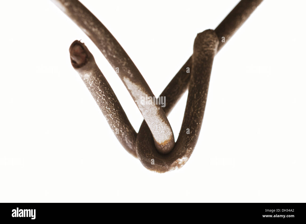 old bent and wired Stock Photo - Alamy