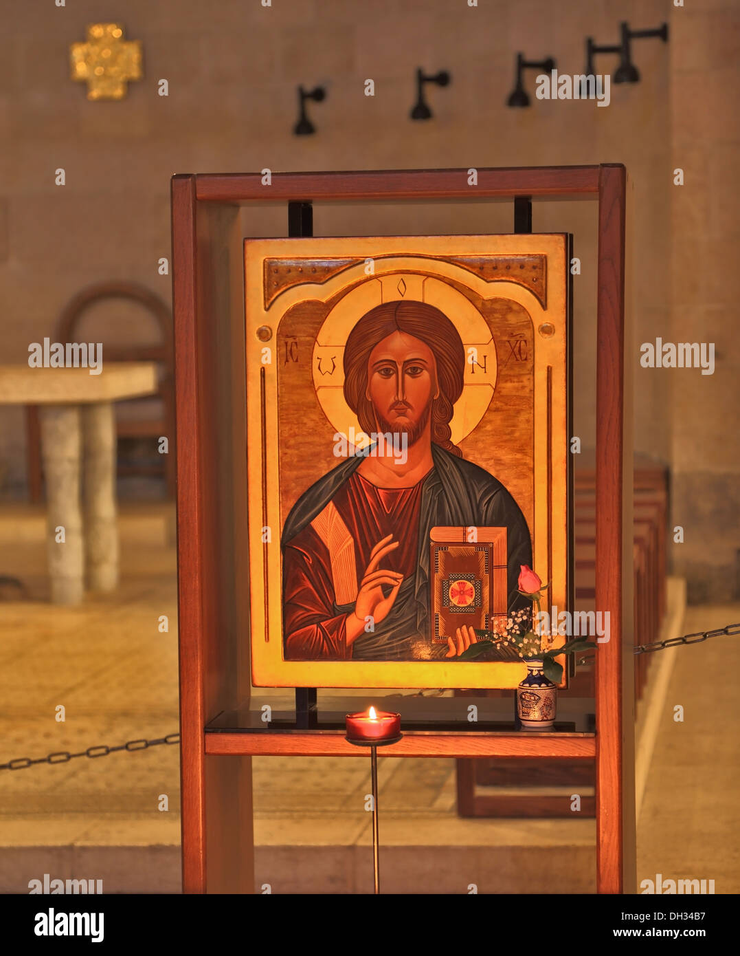 Magnificent icon of Jesus Christ Stock Photo - Alamy