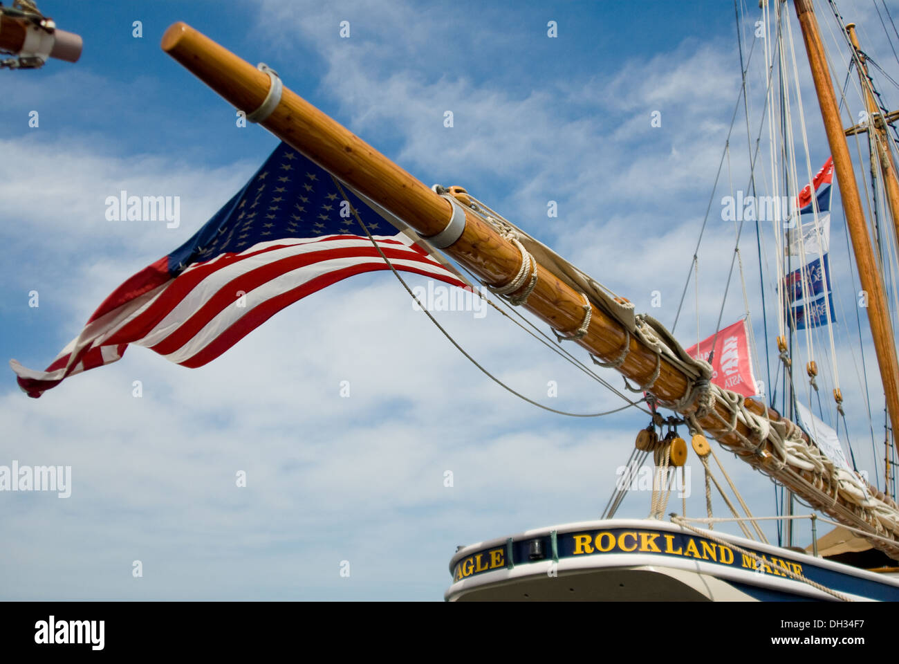 American flag sailing hi-res stock photography and images - Alamy