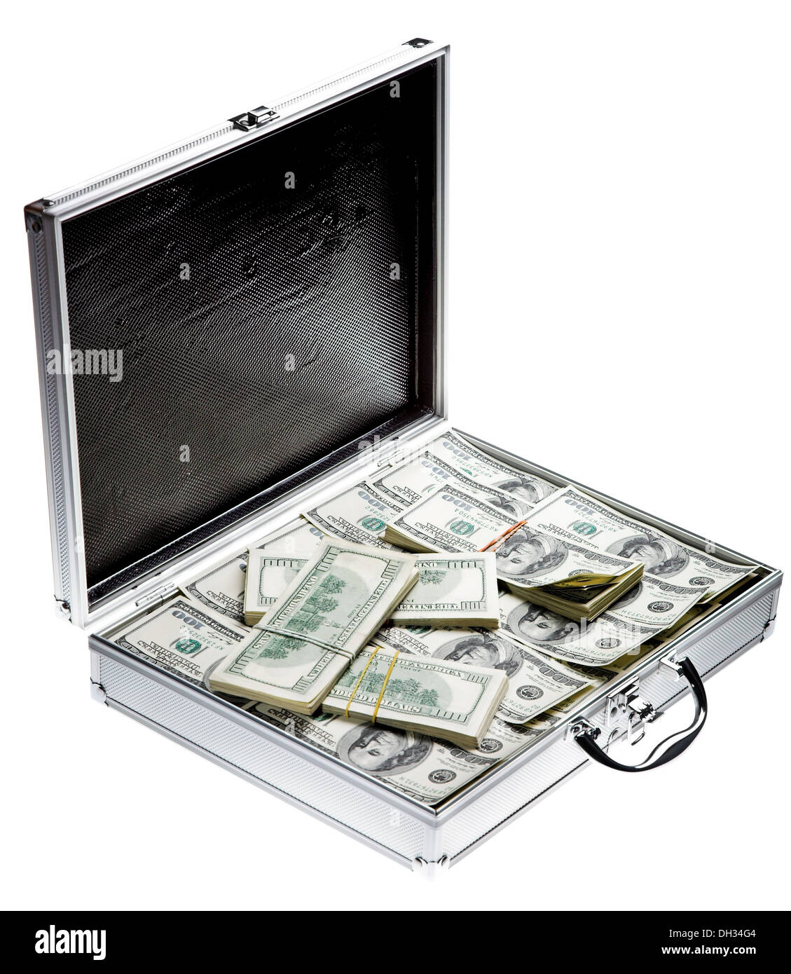 Metal case full dollar hi-res stock photography and images - Alamy
